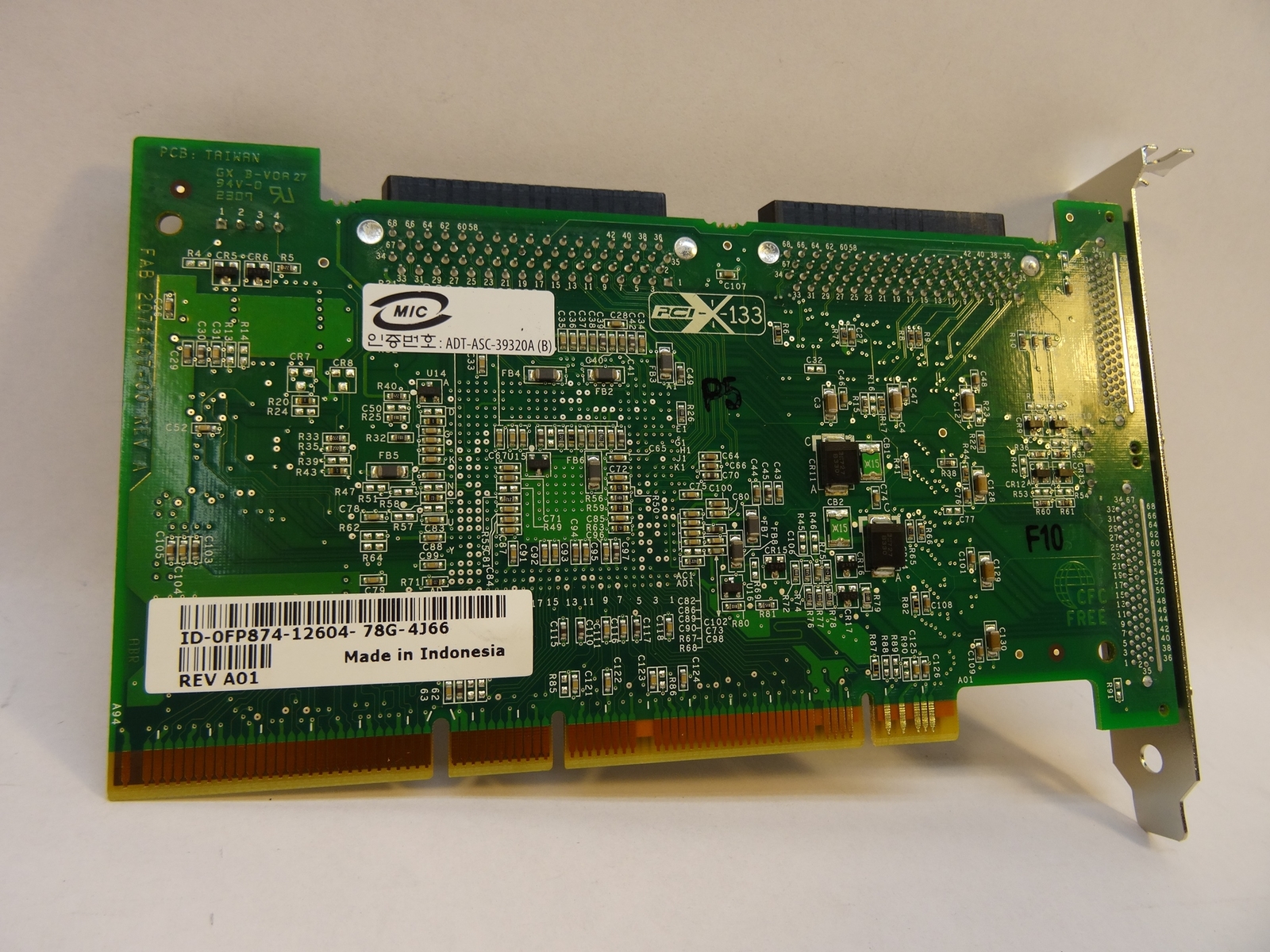 ADAPTEC/DELL PCI-X SCSI CARD ASC-39320A DUAL U320 FP874 39320 CONTROLLER | eBay