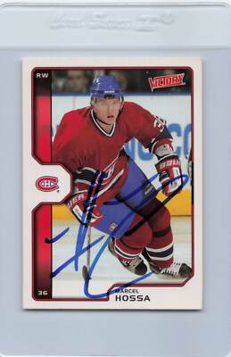 2002/03 Victory #115 Marcel Hossa Canadiens Signed Auto *G1589 | eBay