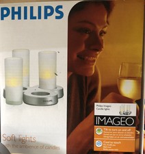 Philips Imageo LED Rechargeable Candle Lights LED White Set of 3 for ...