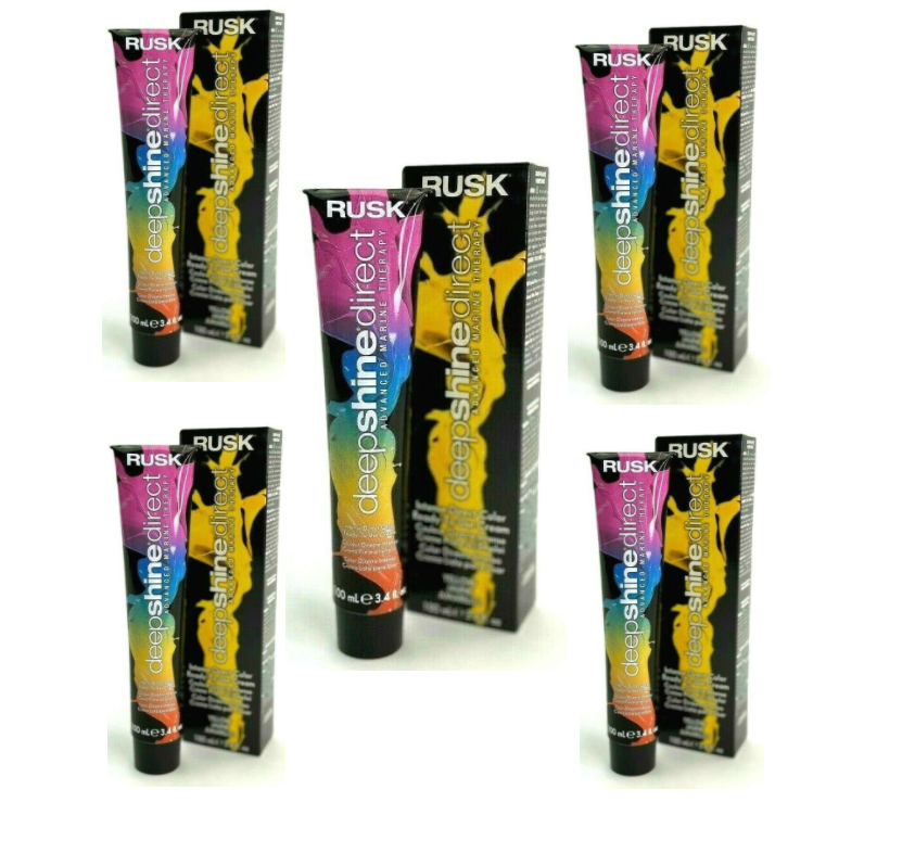 Lot of 5 Rusk Deep Shine Direct Advanced Marine Therapy Hair Color 3.4 ...