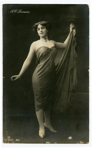 c 1906 Glamor SHAPELY FIGURE Miss Lorraine Pretty Young Lady photo ...