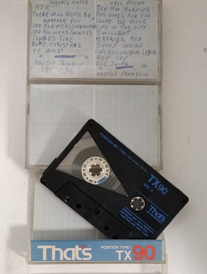 Lotto 3x THAT'S TX 90 1985 musicassette vergini cassette tape vintage ...