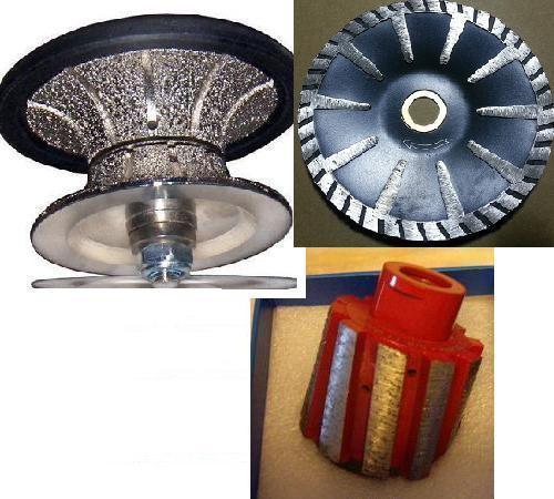 2" Full Bullnose Router Granite Concrete sink grinding Drum Convex ...