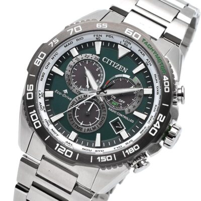 CITIZEN PROMASTER LAND CB5034-91W Eco-Drive Radio Direct Flight Watch ...