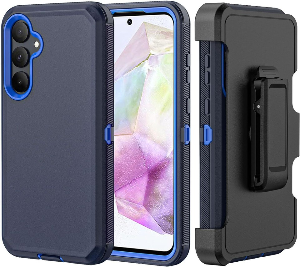 For Samsung Galaxy A35 5G Shockproof Heavy Duty Case Cover + Belt Clip ...