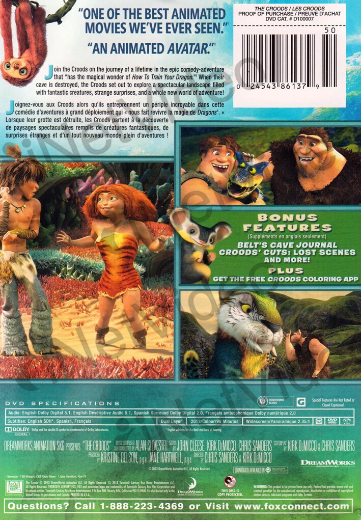 The Croods Dvd Label