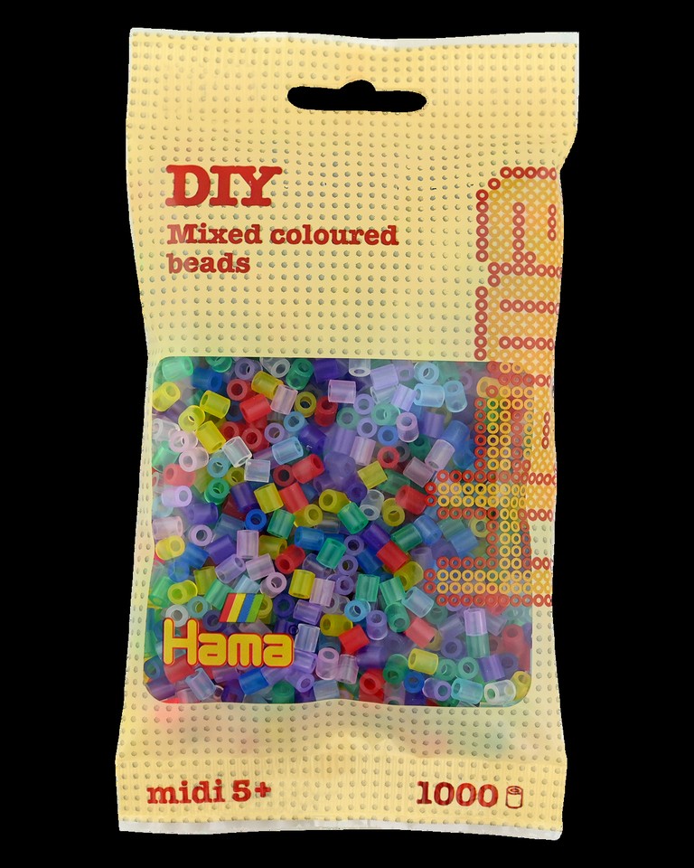 Hama Beads 1000 Pack for Pegboards Genuine Hama Fuse Melt Bead Packs ...