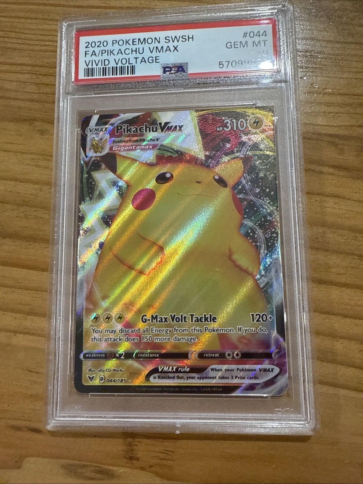 Pikachu VMAX 2020 Sword & Shield: Vivid Voltage #044/185 Holo Price ...
