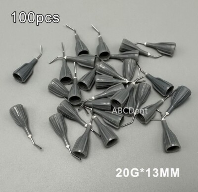 Dental Endo Irrigation Bent Needle Tips Resin Syringe Tip Dispense ...