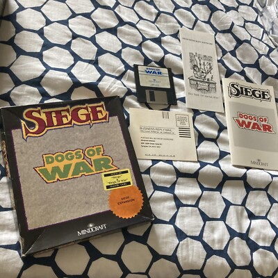 Siege Dogs of War (Siege Expansion) 3.5" disk Game Complete in Box OG ...