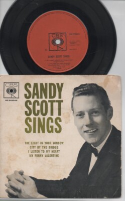 SANDY SCOTT Rare 1st 1964 Australian Only 7" OOP Mono CBS Pop P/C EP ...