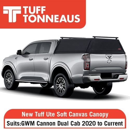 NEW TUFF Ute Soft Canvas Canopy for Great Wall GWM Cannon Dual Cab 2020 ...
