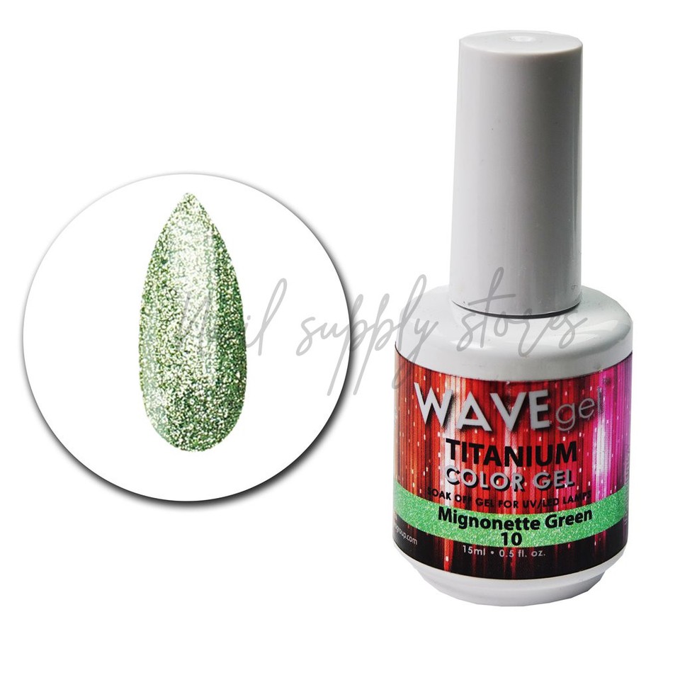 Wave Gel Glitter Soak Off gel polish Pick Your Color T1-T12 O1-O6 (0.5 ...
