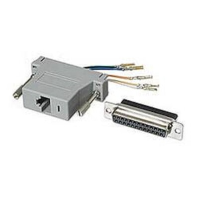 Modular Adapter: DB25 parallel F female to RJ-45 Cat5 cable adapter ...