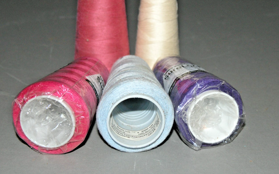 Vintage Lot of 5 ShureLock Cone Sewing Machine Thread Spools Assorted ...