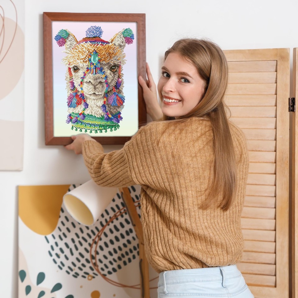 Bohemian Alpaca Diamond Painting Kits for Adults - Diamond Art Kits a ...