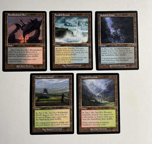 MTG COMPLETE SET Fetch Lands *Non-Foil* RETRO (5/5) MH3 NM/MT Cmb Ship ...