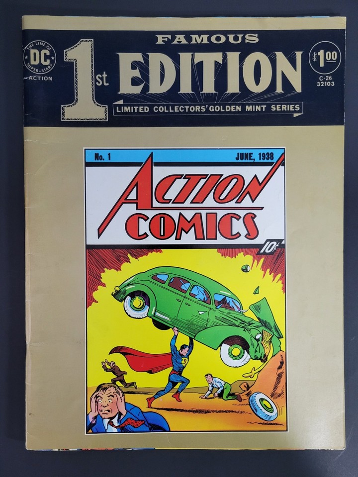Action Comics #1 Famous First Edition 1974 DC Reprints 1st Superman ...
