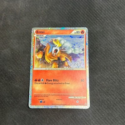 Pokemon Entei HGSS20 Heart Gold Soul Silver LP | eBay