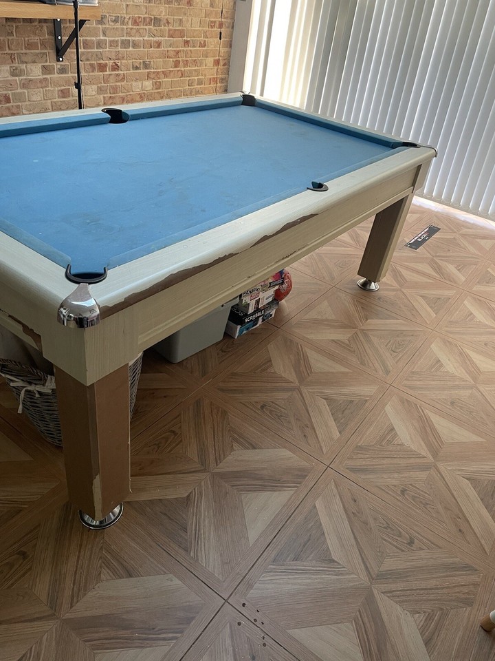 7ft x 4ft American Style Pool Table, Slate Bed. | eBay UK