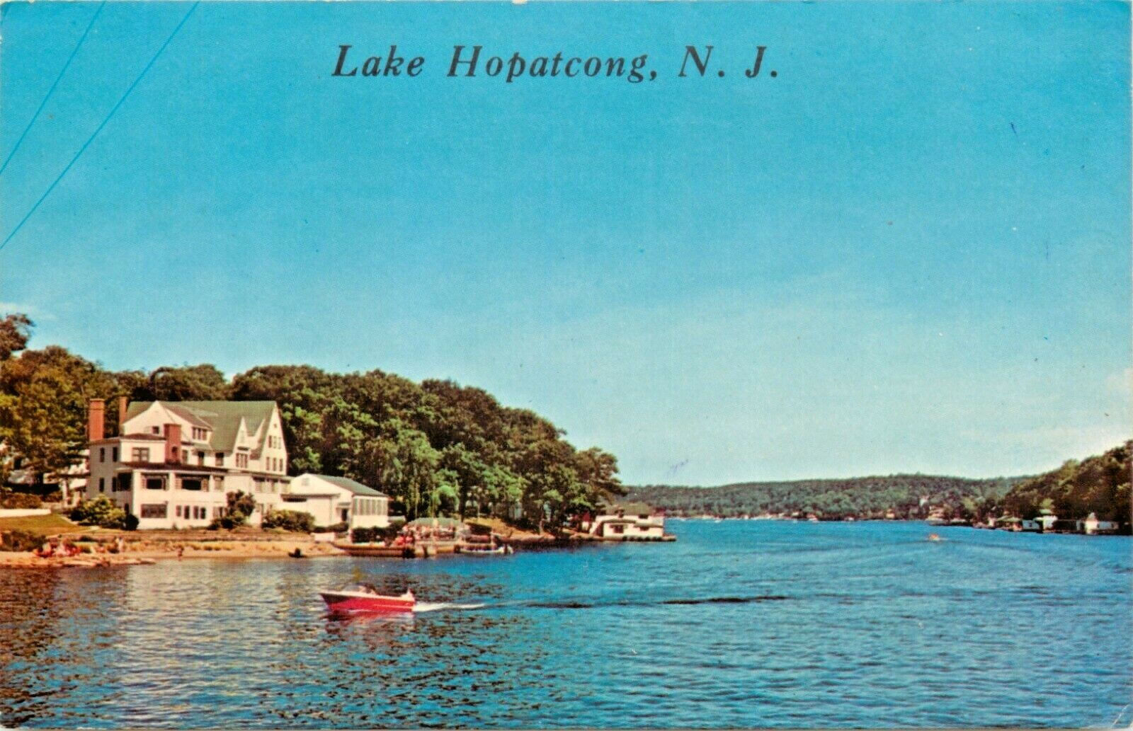 A View Of The Arrowcrest Hotel, Lake Hopatcong, New Jersey NJ | eBay