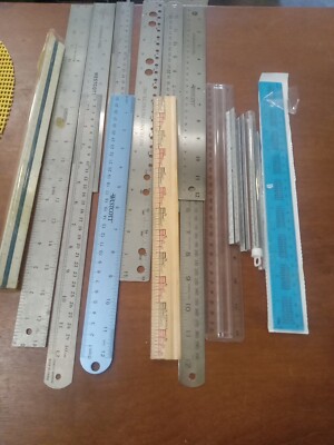 Rulers Large Lot of Various Rulers Measurement Graphs Engineering Inch ...