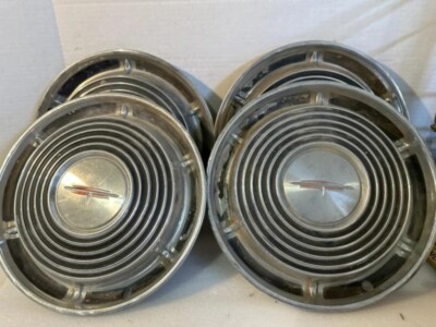 1964 64 Oldsmobile 88 98 Fiesta Rocket 14" Hubcaps Vintage - Set of ...