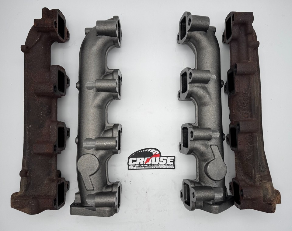 High Flow Duramax Ported Ductile Iron Exhaust Manifolds 01-16 V8-6.6L ...