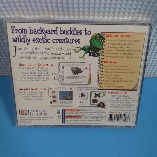 Amazing Animals PC CD Rom DK Interactive Learning Ages 5-9 New | eBay
