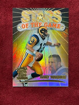 1999 Topps NFL Topps Stars Stars of the Game #S7 Kurt Warner 0856/1999 ...