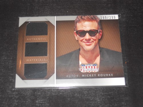 Panini Americana Costume Trading Card Actor Mickey Rourke 199/299 | eBay
