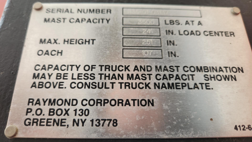 Raymond R35-C35TT Reach Electric Forklift, 3,500 lb | eBay