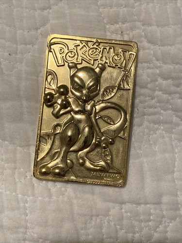 Pokémon Mewtwo 23k 23 karat gold plated trading card | eBay