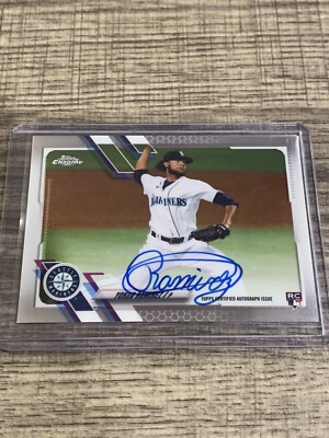 2021 Topps Chrome Yohan Ramirez RC Auto RA-YR Seattle Mariners MLB | eBay