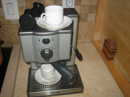 Breville Cafe Modena ESP6SXL Espresso Machine w/2 pucks & Espresso cups ...