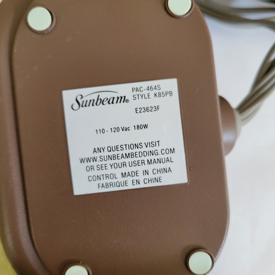 Sunbeam Heat Control Controller Tested PAC 464S K85PB Tested Two Prong ...