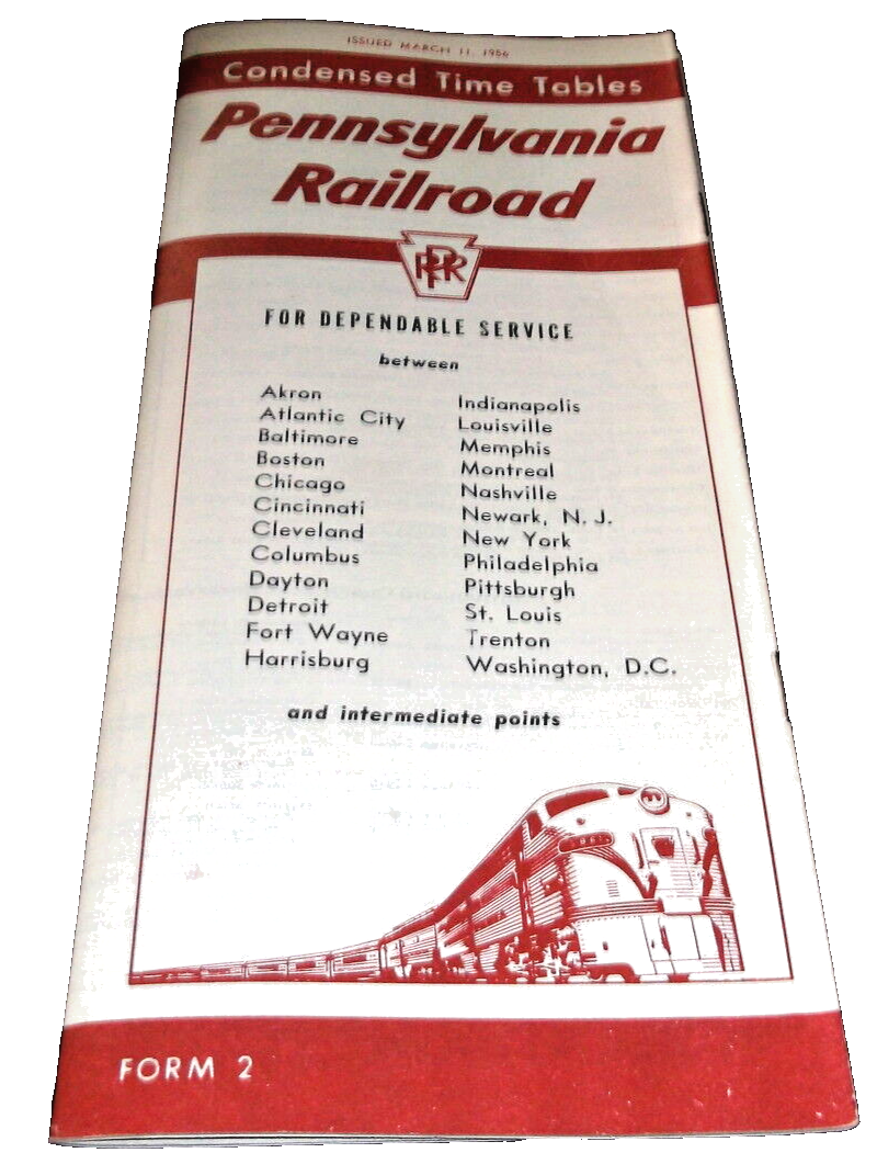 MARCH 1956 PRR PENNSYLVANIA RAILROAD FORM 2 | eBay