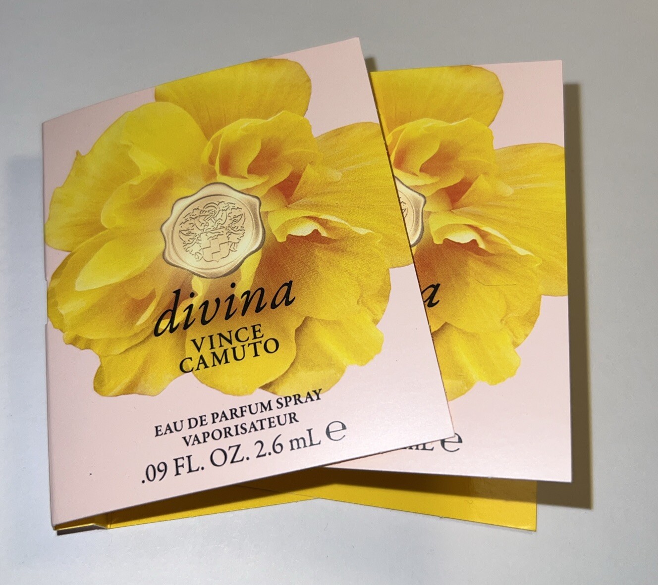 Lot Of 2 Vince Camuto Divina Eau De Parfum EDP 2.6ml/.09oz Spray Sample ...