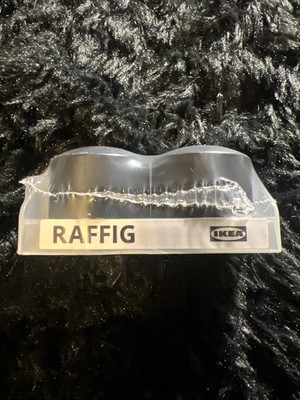 IKEA Raffig Black Curtain Rod End Caps | eBay