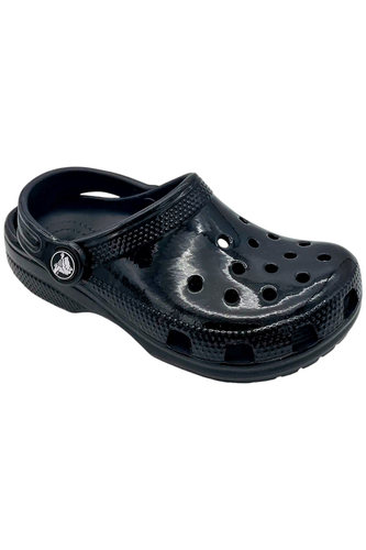 Crocs Kid's Girl Classic Neon Highlighter Clog Black | eBay