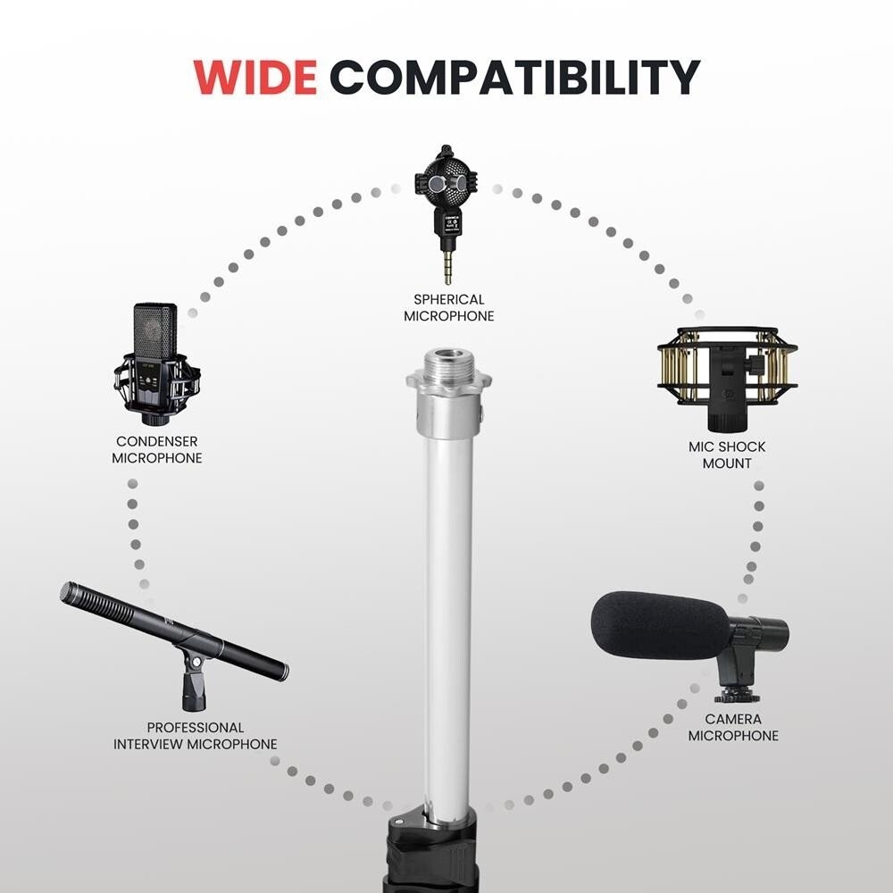 Shotgun Microphone Boom Pole