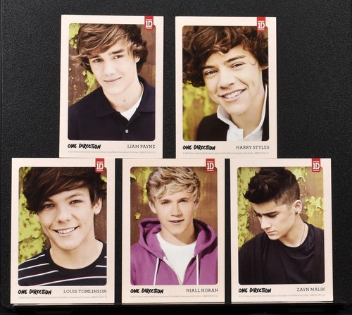 1D One Direction RARE Set of 5 Trading Cards Wal-Mart exclusive Limited ...
