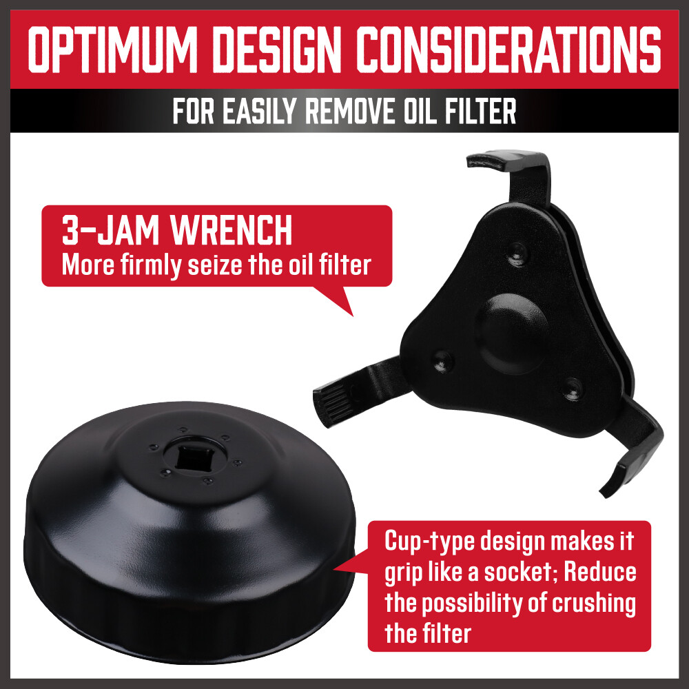 30Pcs Oil Filter Wrench Set Cup Type Removal Tool Socket Kit Automotive ...