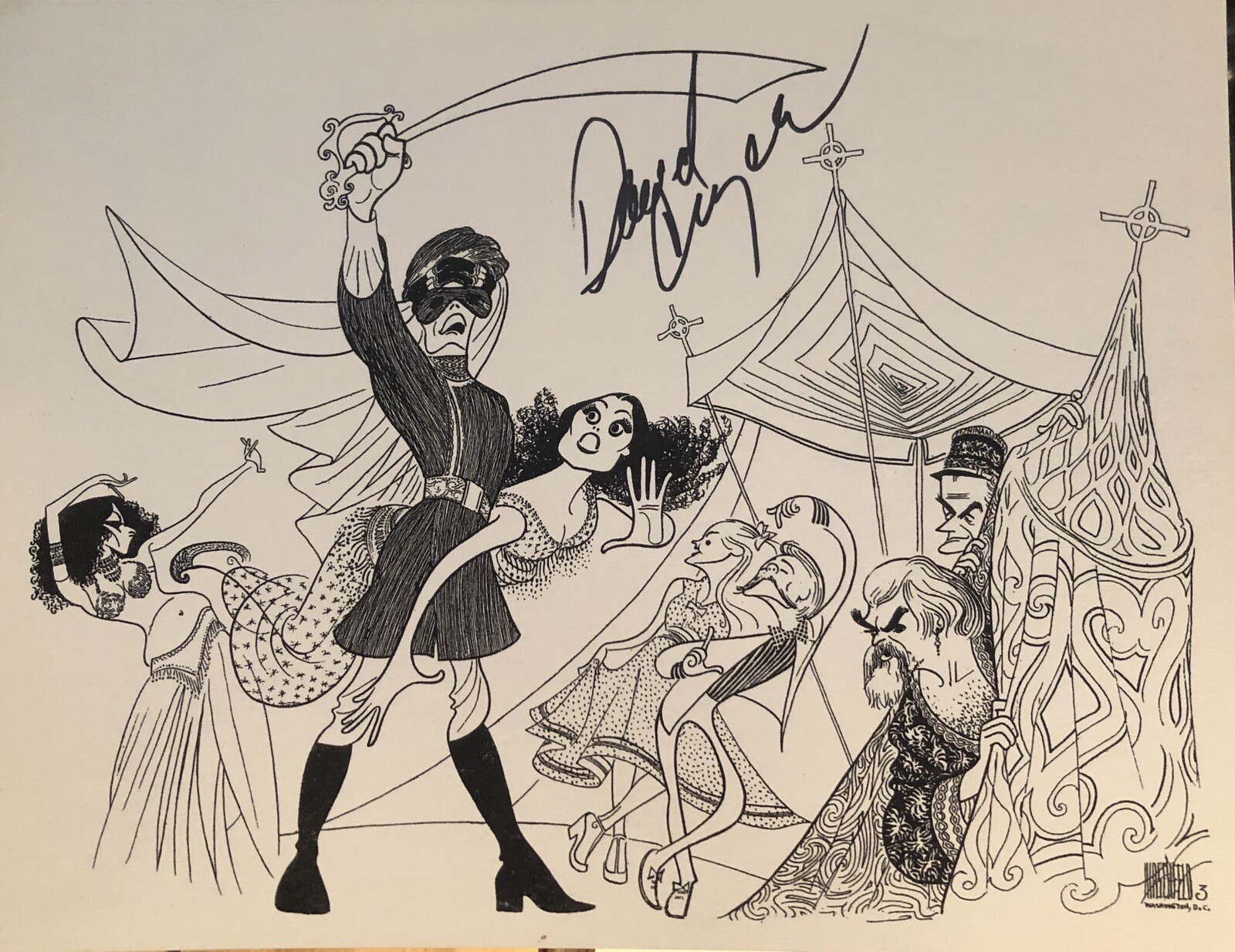 David Cryer Signed Al Hirschfeld Print - DESERT SONG Off Broadway | eBay