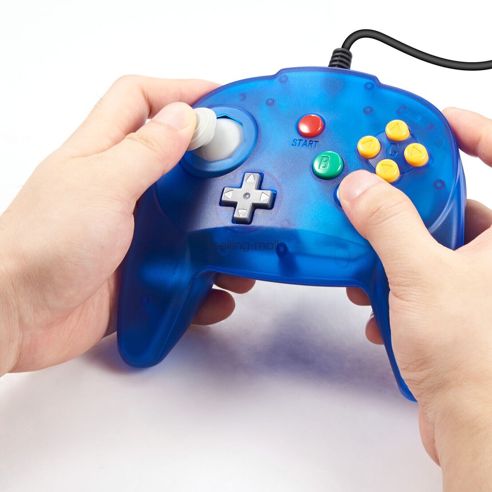 Mini N64 Wired Controllers Joystick Dual Z Button For Nintendo 64 Video ...