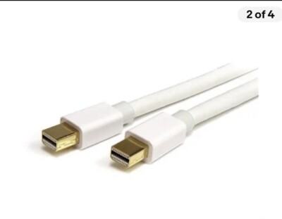 Startech 1m (3 Ft) White Mini Displayport Cable - Mini Display Port To ...