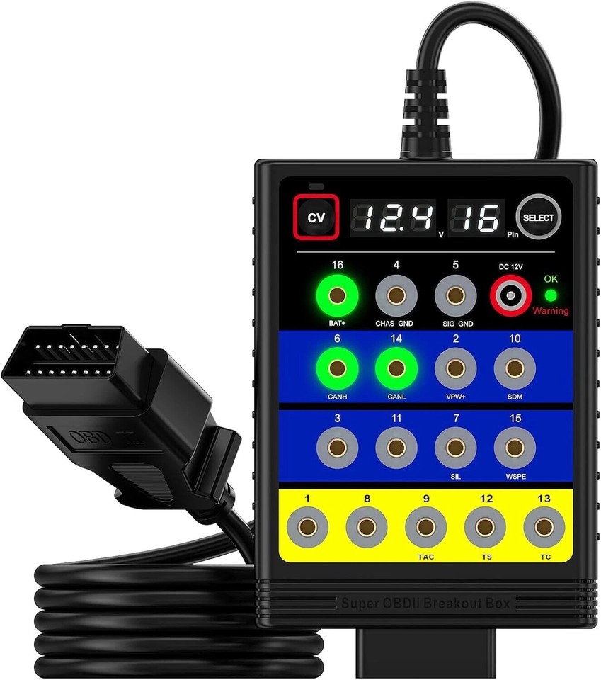OBDII Breakout Box E-CU Bench Connector OBDII Protocol Detector | eBay