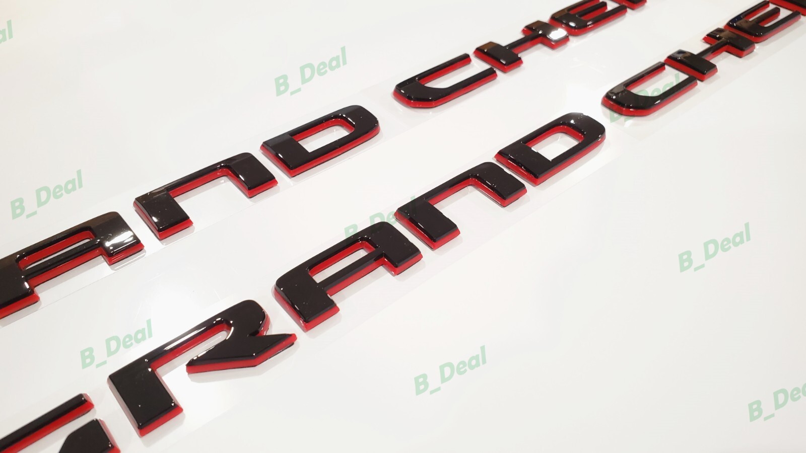 Black Red Door Grand Cherokee Rear 4X4 Emblems 2021+ Jeep Grand ...