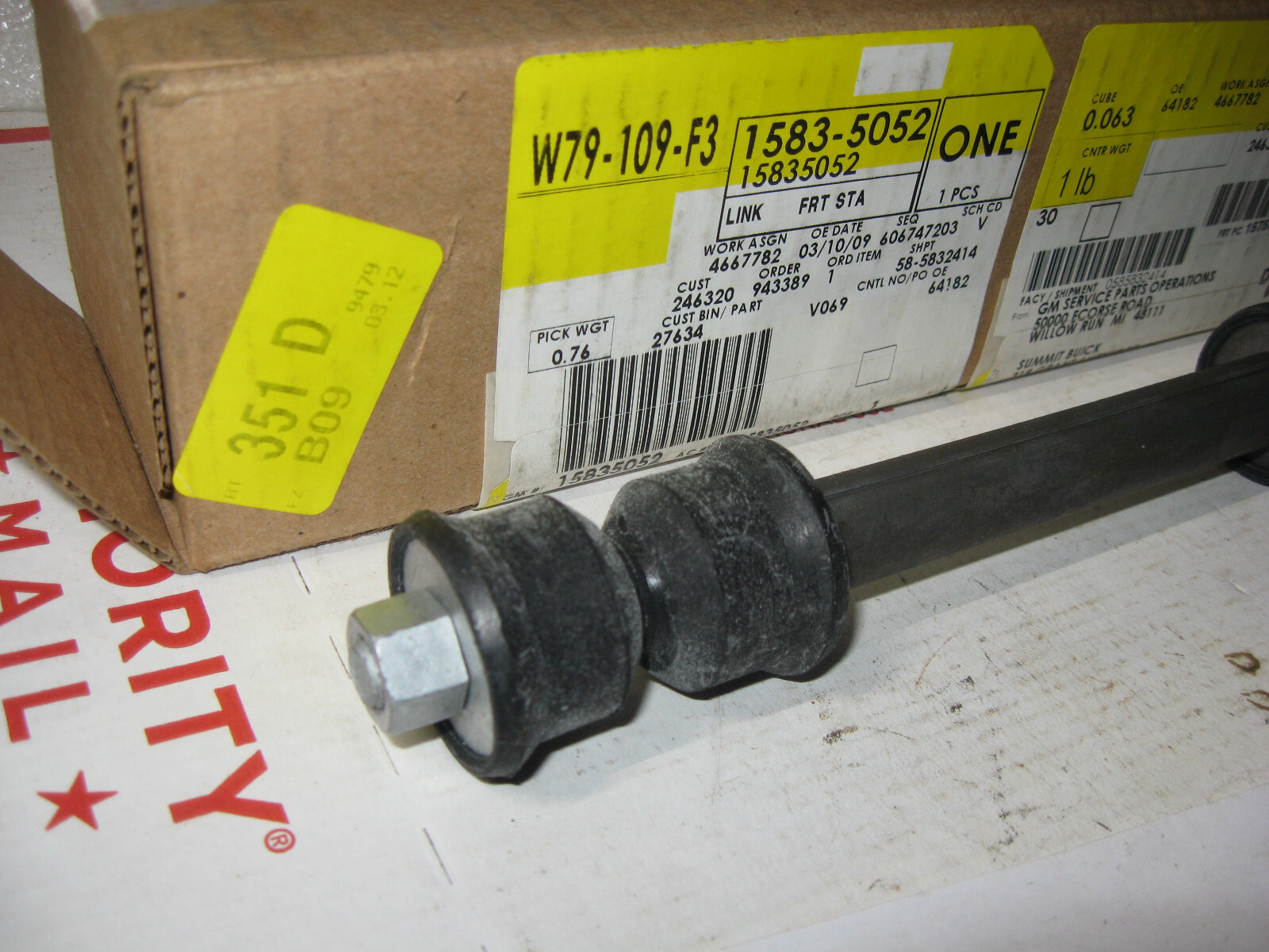 2007-2019 SILVERADO SIERRA 2500HD 3500 HD FRONT STABILIZER BAR LINK GM ...