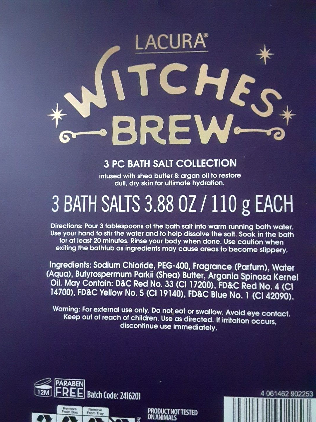 NEW Lacura Witches Brew Stir Up Some Magic 3 Pieces Bath Salt ...